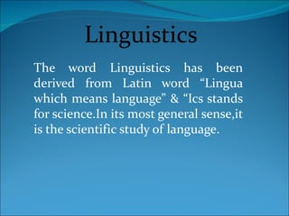 Levels of linguistics | PPT