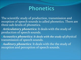 Levels of linguistics | PPT