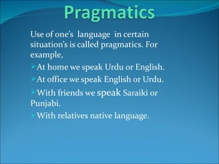 Levels of linguistics | PPT