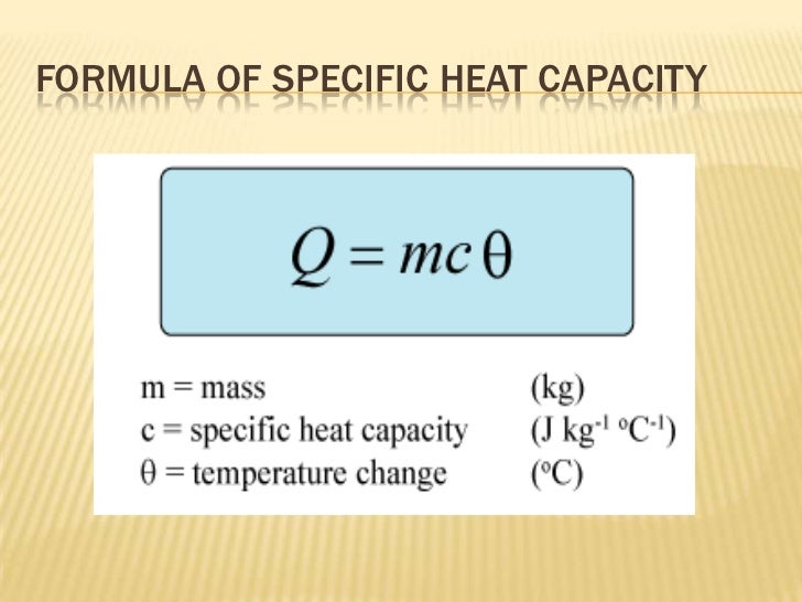 specific heat capacity