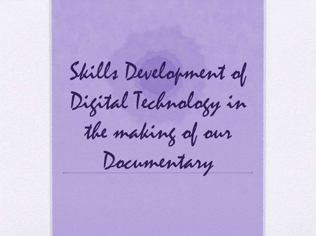 Digital Technology Skills Development | PPTX