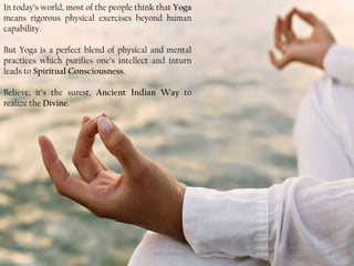 Yoga: A Basic Understanding | PPTX