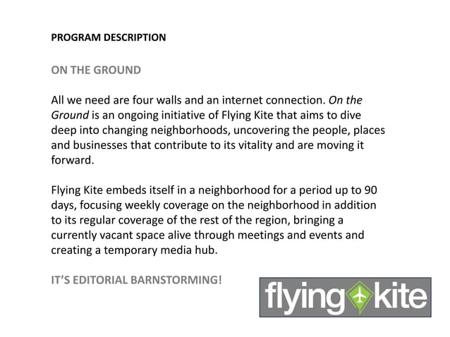Flying Kite_program details | PPT