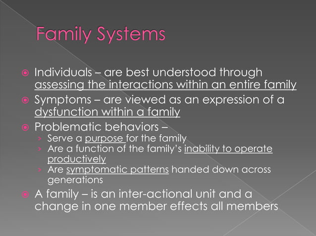 Family Systems Therapy | PPTX