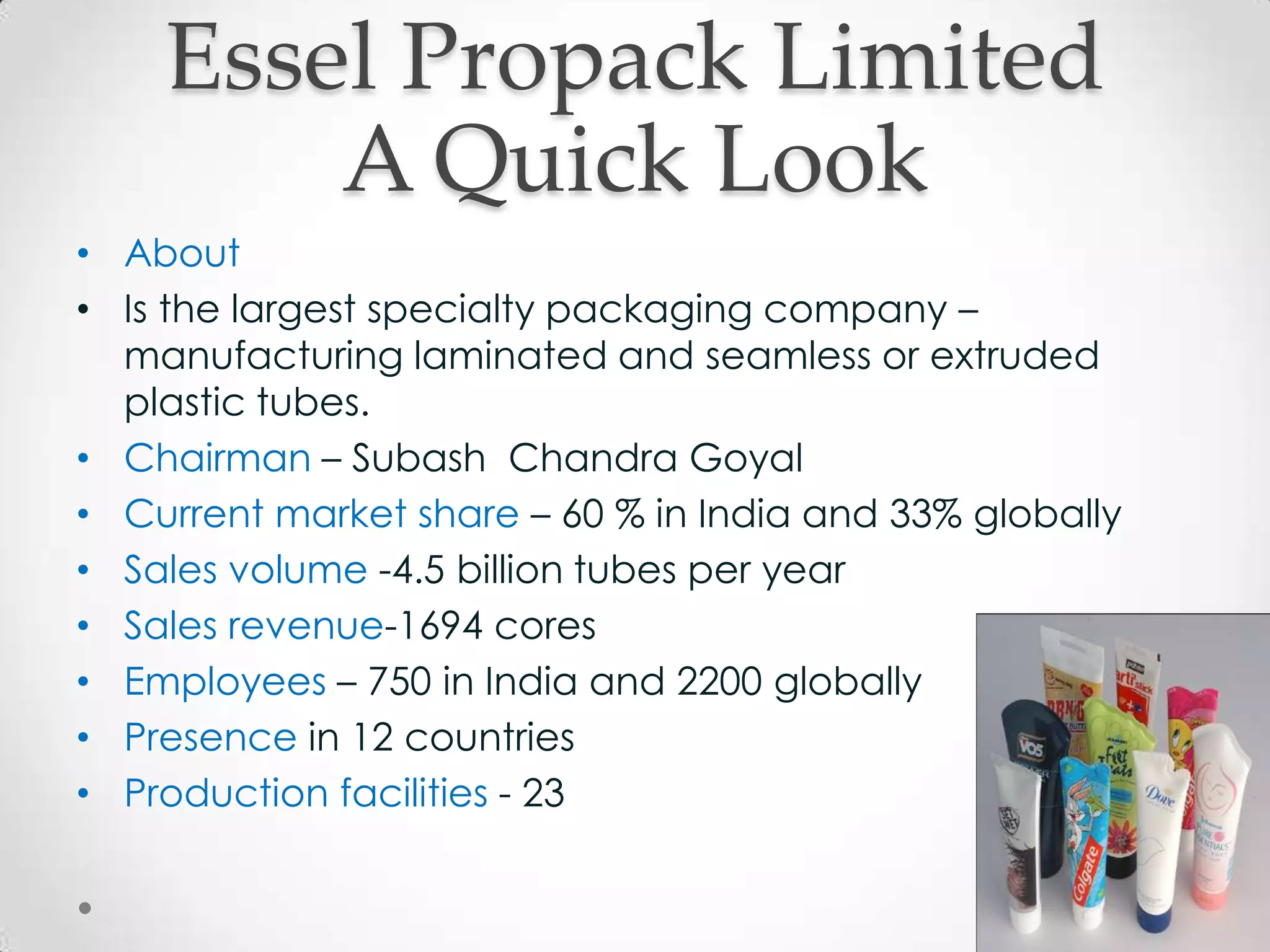 Poonam Essel propack | PPTX