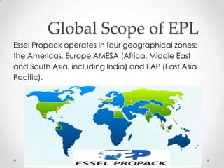 Poonam Essel propack | PPTX