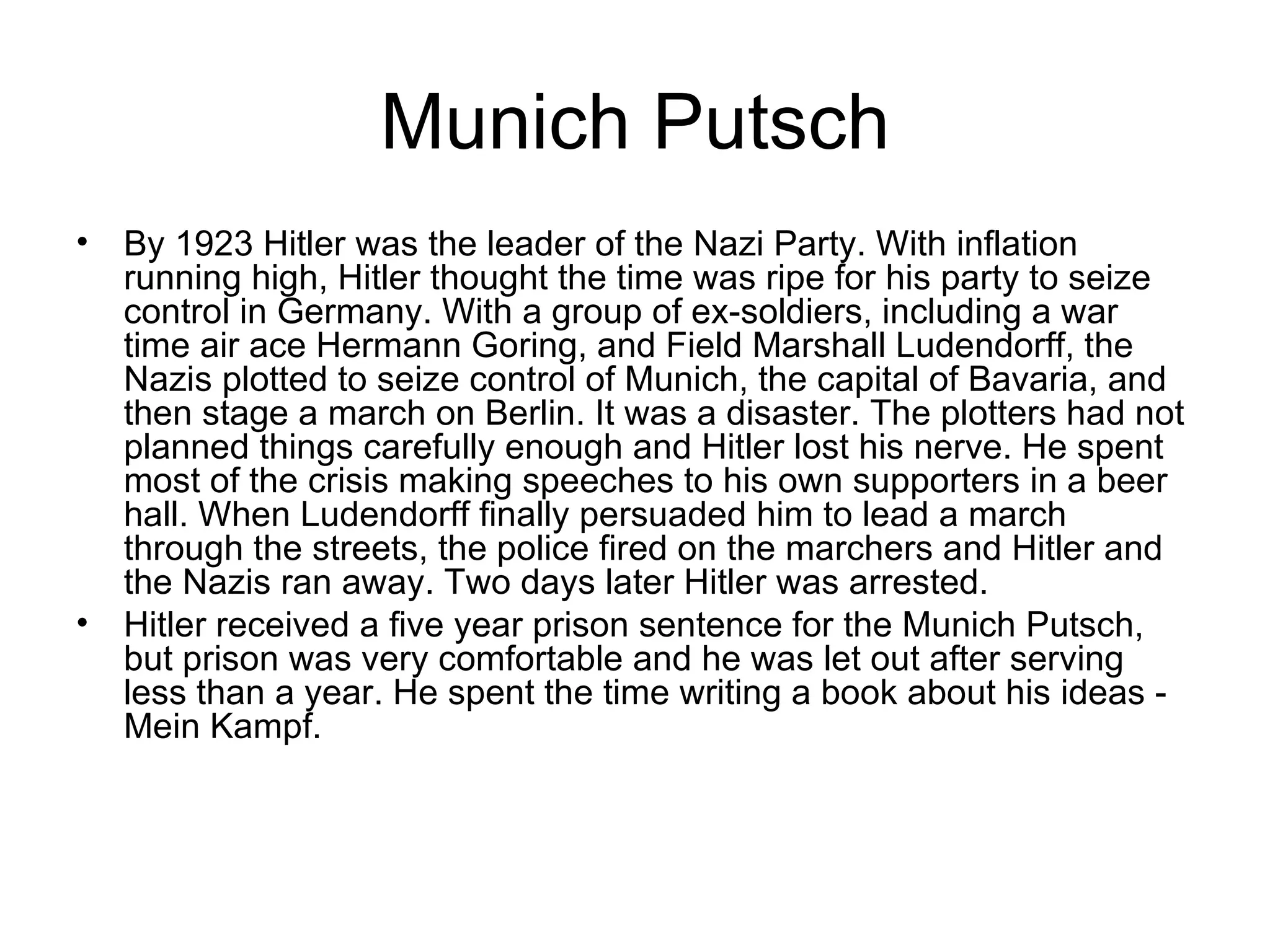 Hitler and his rise to power | PPT