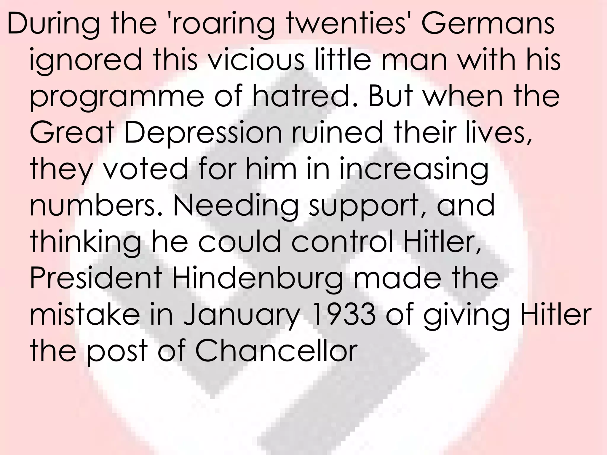 Hitler and his rise to power | PPT