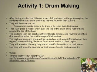 Africa/Music/Culture Reflections | PPTX