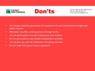 Do's and Don'ts of Trading | PPT