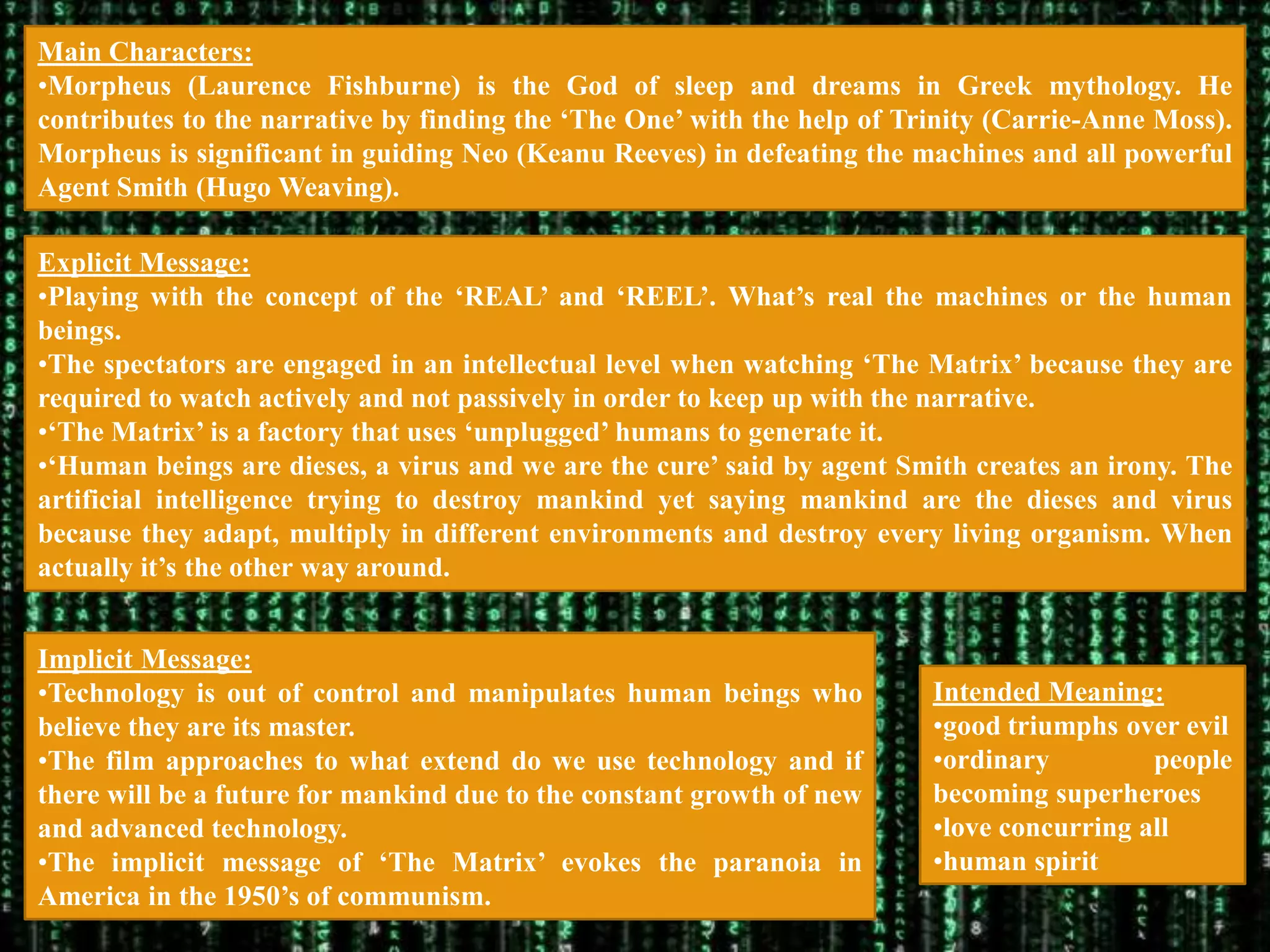 The Matrix (1999) | PPTX