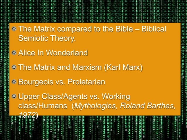 The Matrix (1999) | PPTX | Movies | Entertainment