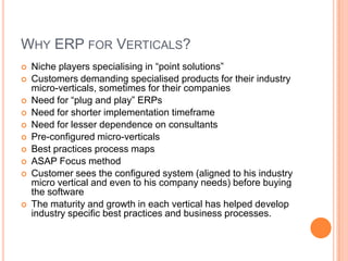 ERP for Verticals | PPTX