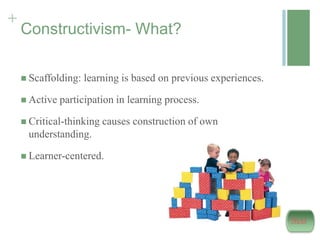 Constructivism in Education | PPTX
