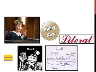 Statutory Interpretation: The Literal Rule | PPT