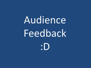Audience feedback | PPTX