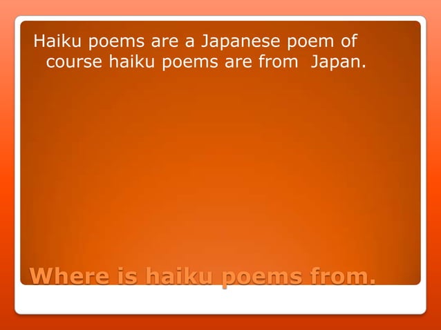 Haiku | PPT