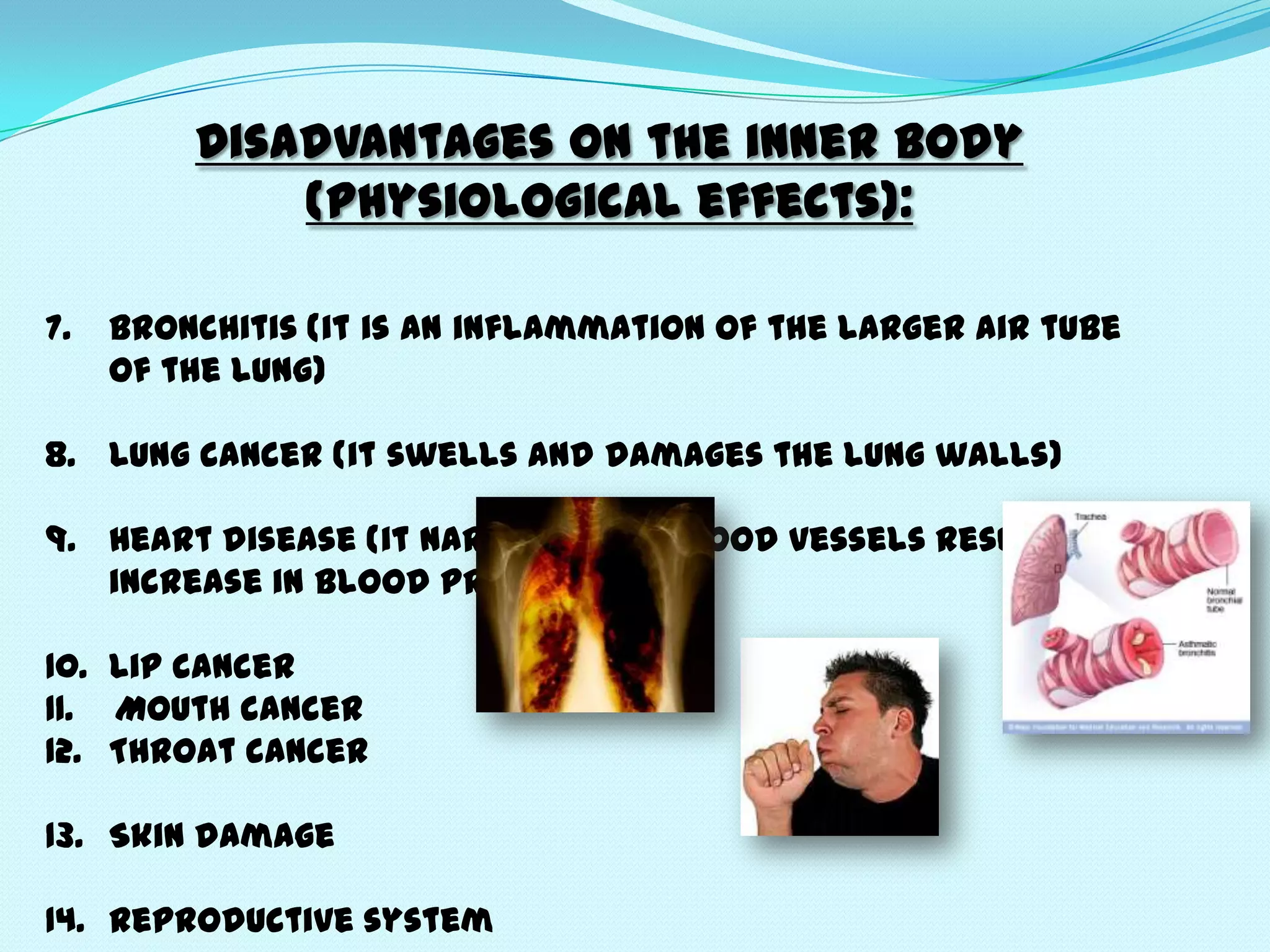 effects of smoking, alcohol, and drugs on the body | PPTX