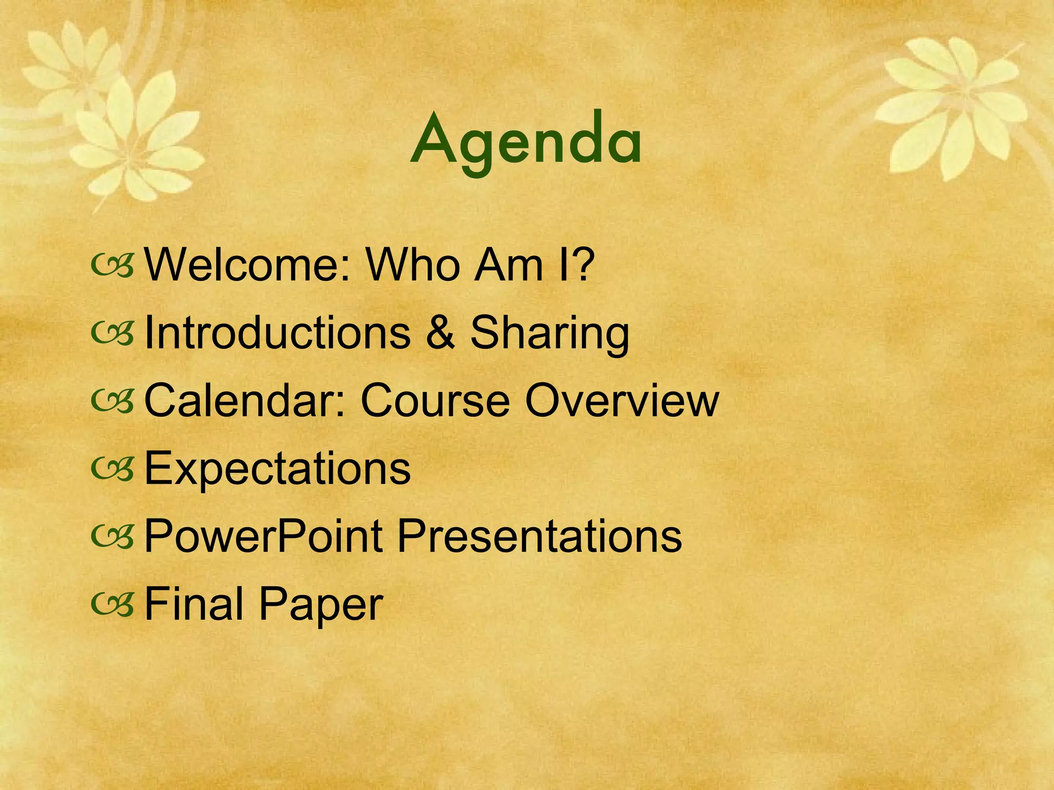 Week 1 Presentation | PPT