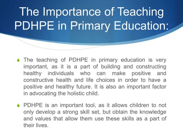 PDHPE Powerpoint | PPTX