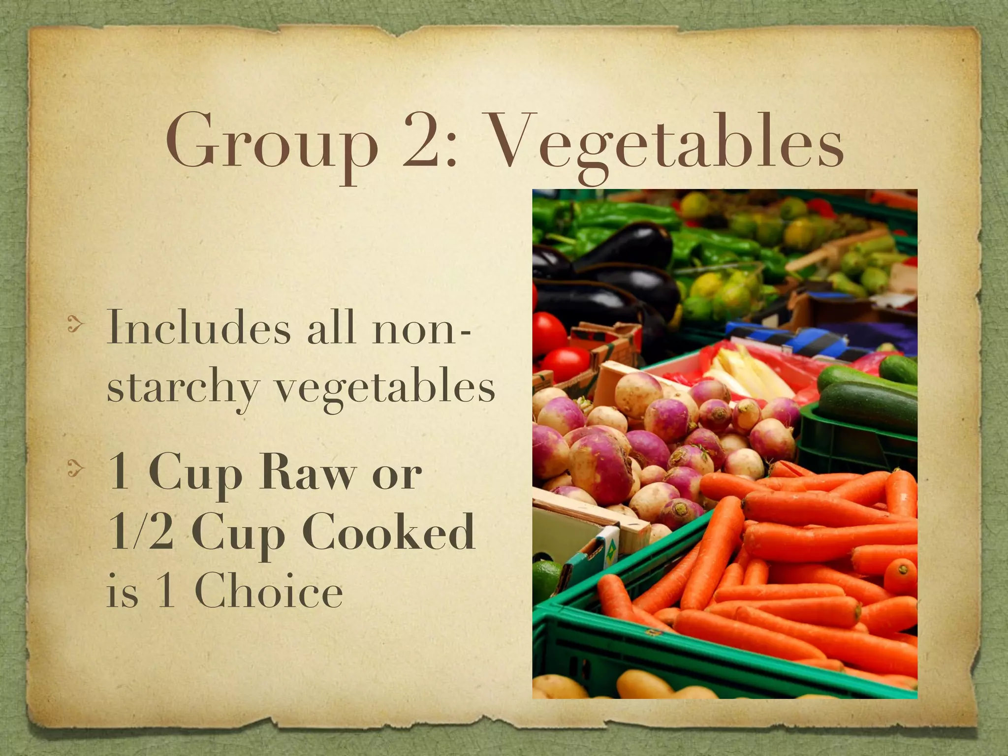 Exchange Lists for Meal Planning | PPT
