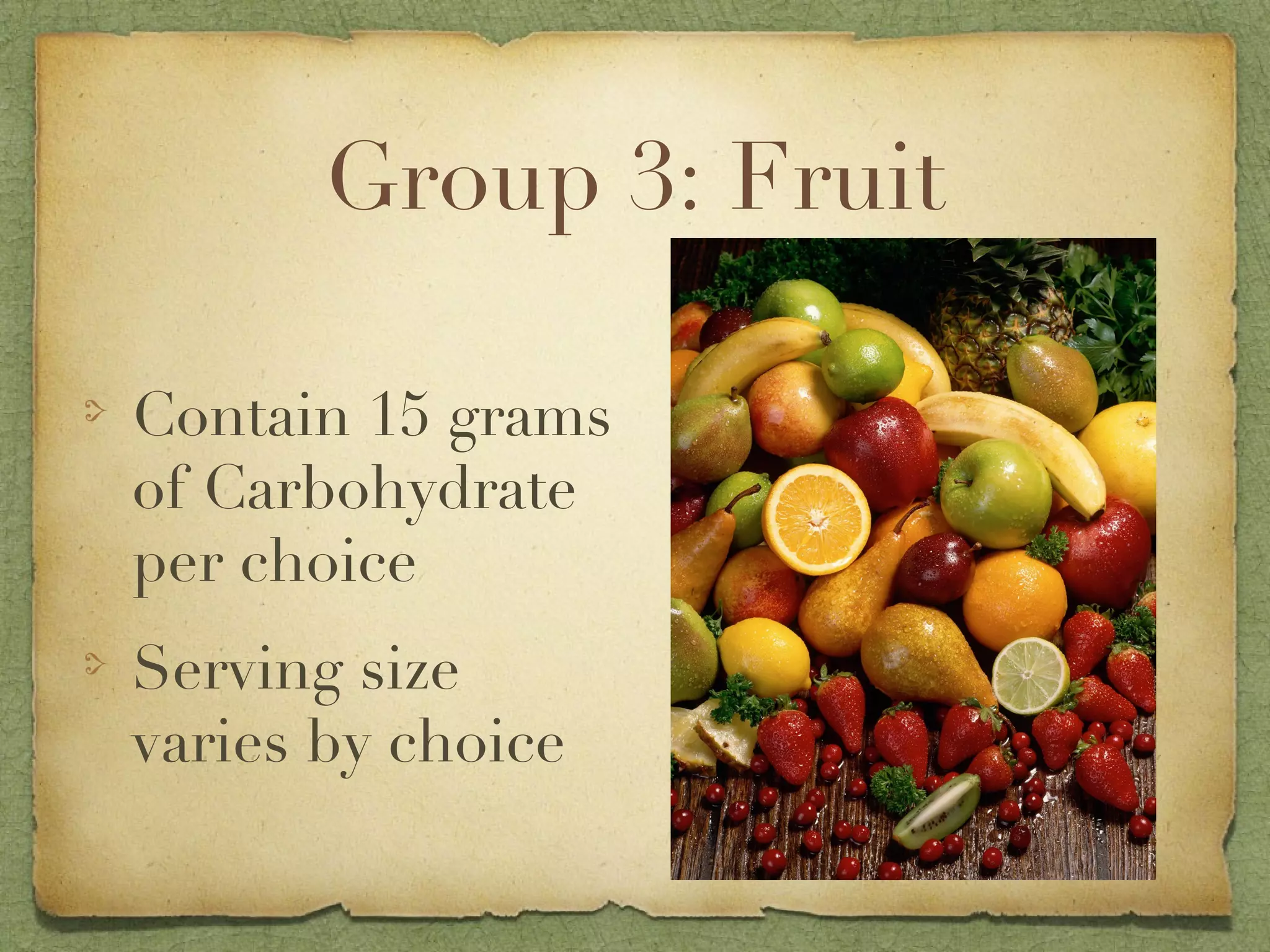 Exchange Lists for Meal Planning | PPT