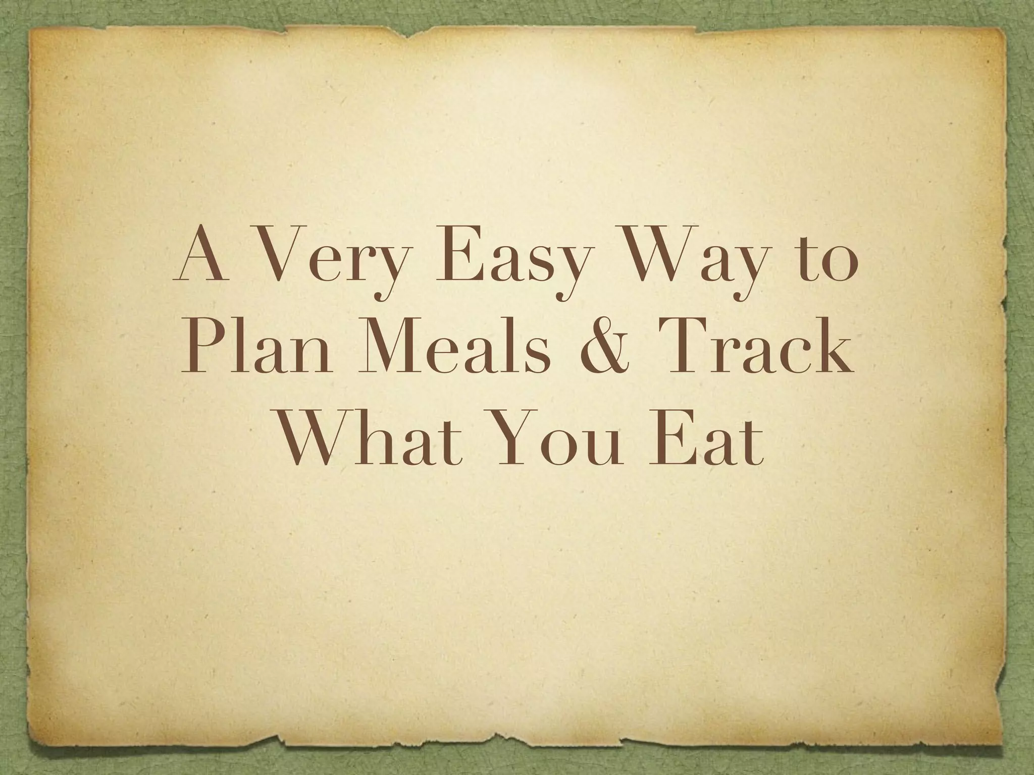 Exchange Lists for Meal Planning | PPT