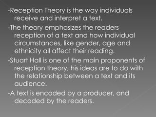 Reception Theory.... | PPT