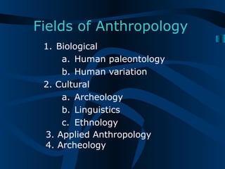 Anthropology | PPT
