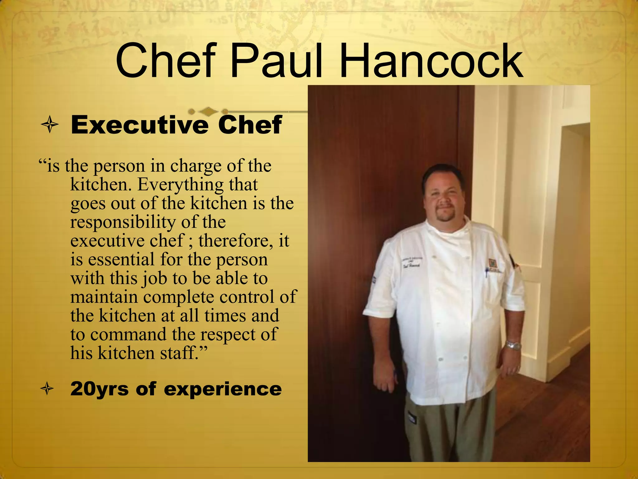 Chef Presentation | PPTX