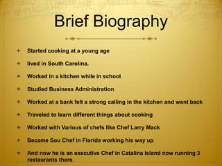 Chef Presentation | PPT