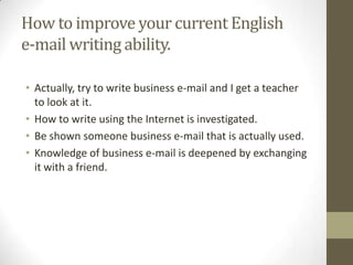 BUSINESS E-MAILS | PPTX