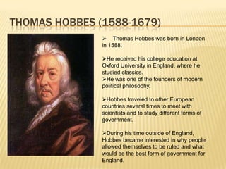 Role Of Government Thomas Hobbes