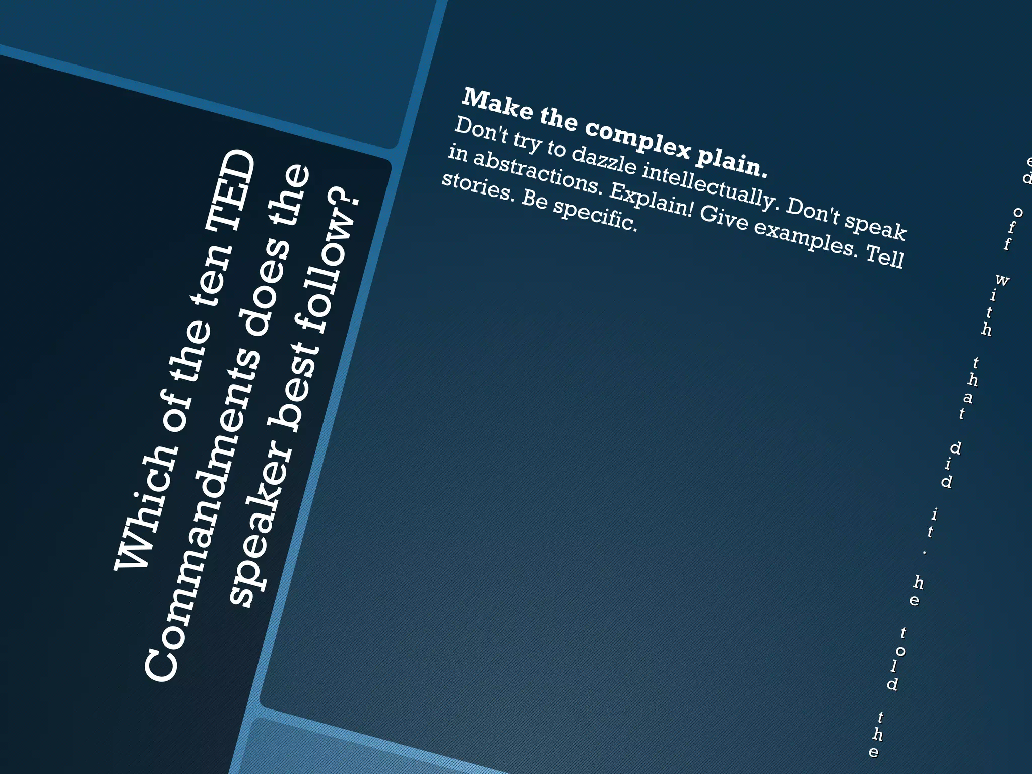 TED Talk Evaluation Presentation | PPT