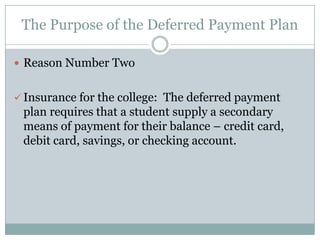 THE PAYMENT PLAN | PPTX
