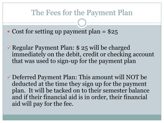 THE PAYMENT PLAN | PPTX
