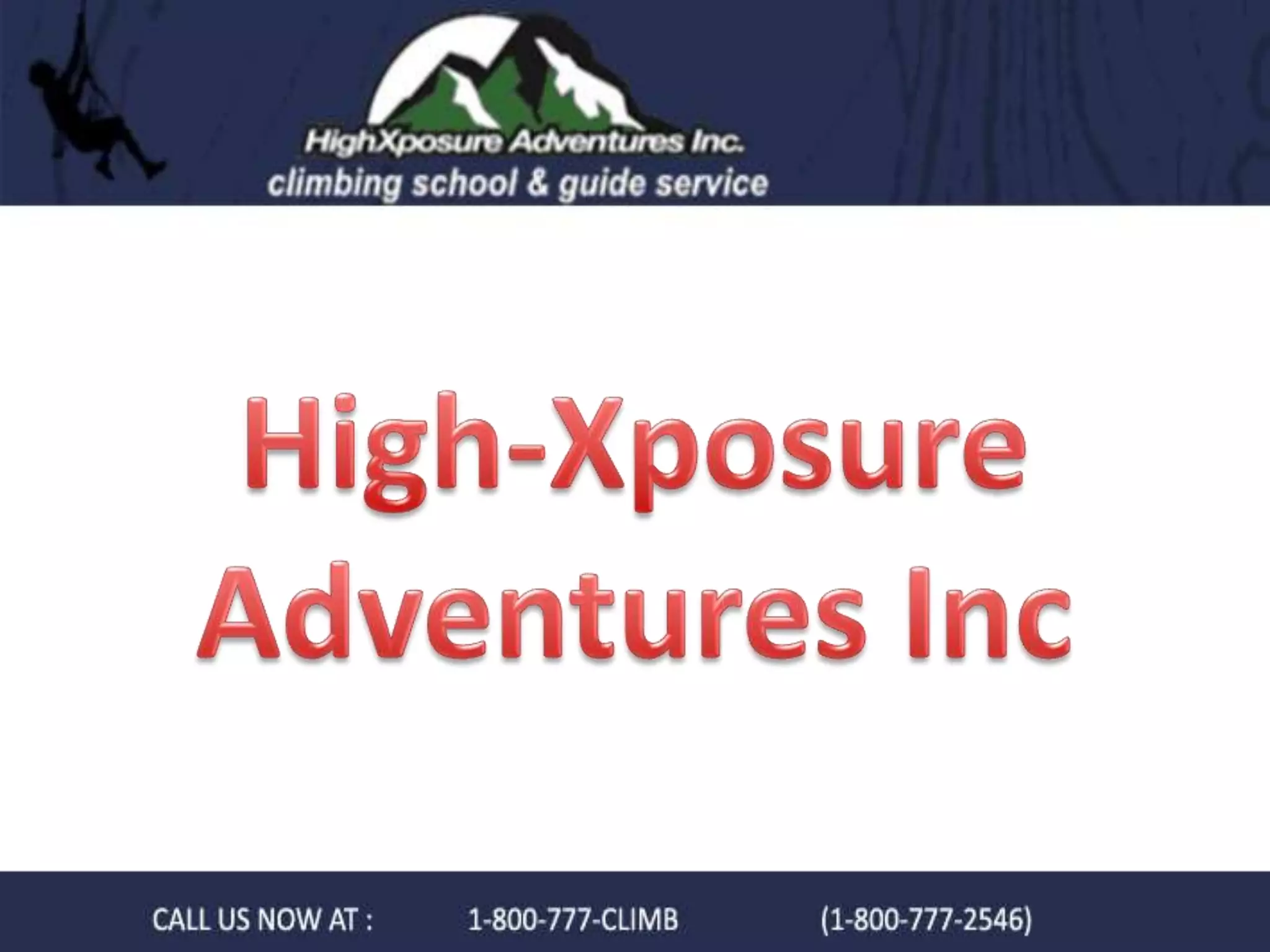 Gunks, Guided Climbing |Gear List : High-Xposure | PPT