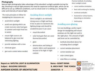 natural light and illumination | PPTX