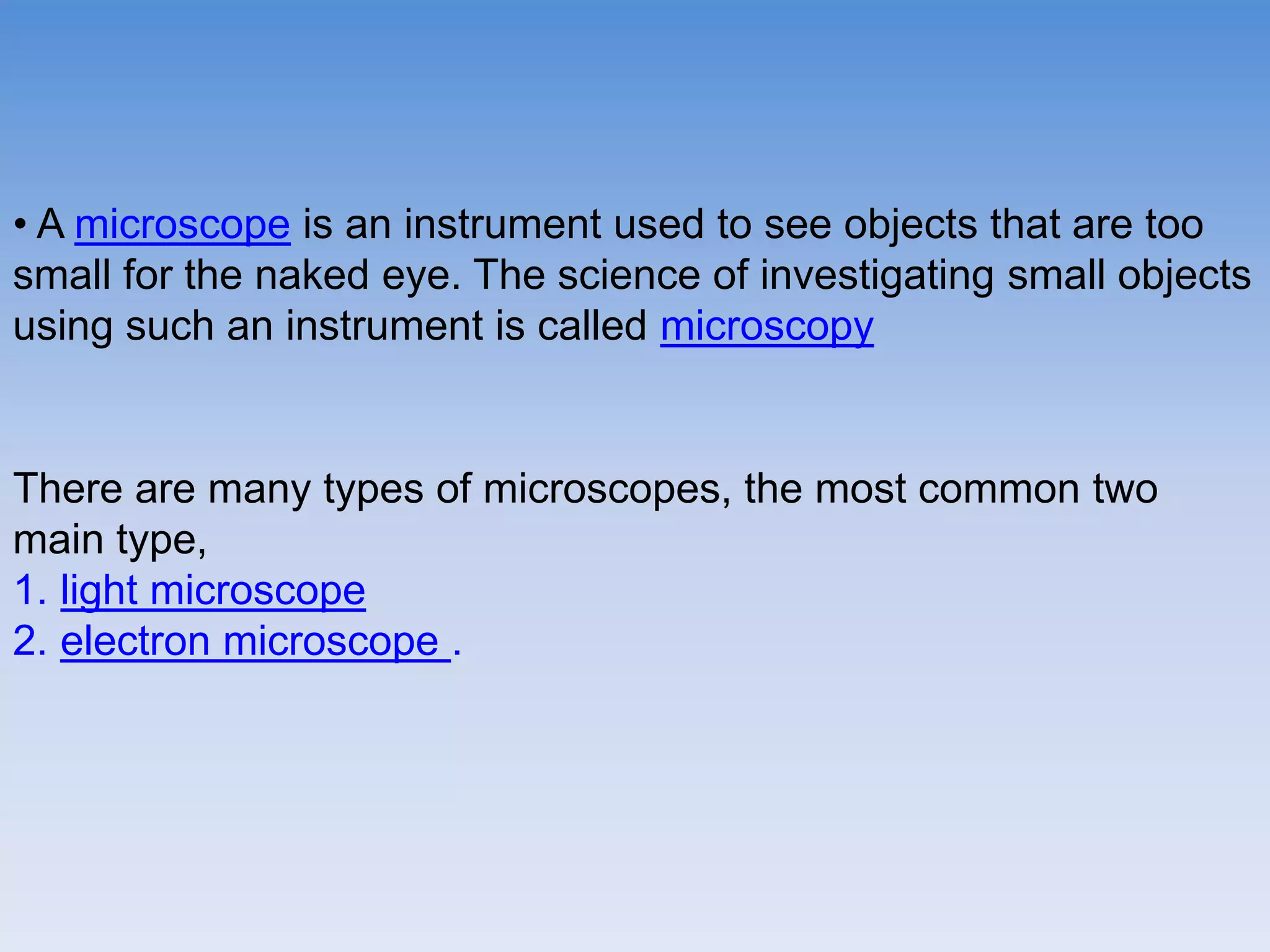 The Microscope | PPTX