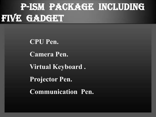 5 PEN PC TECHNOLOGY | PPTX