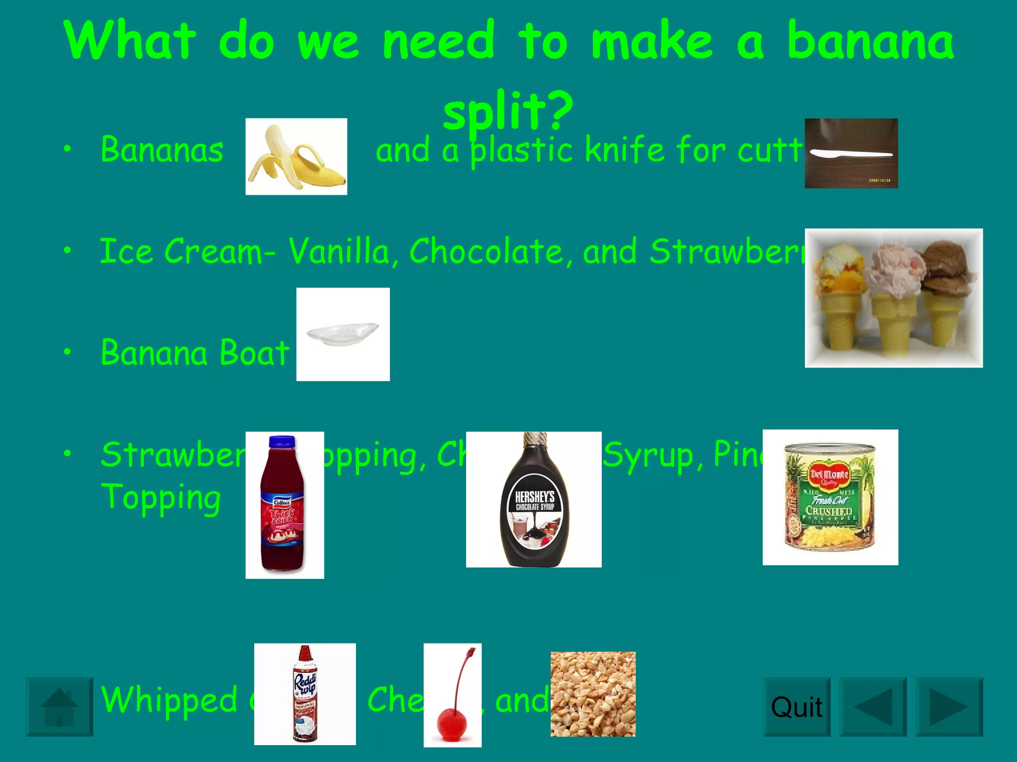 How to make an ice cream sundae. | PPT