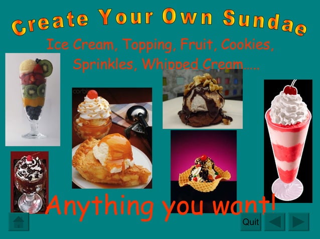 How to make an ice cream sundae. | PPT