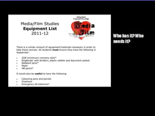 AS Level Media Studies | PPTX