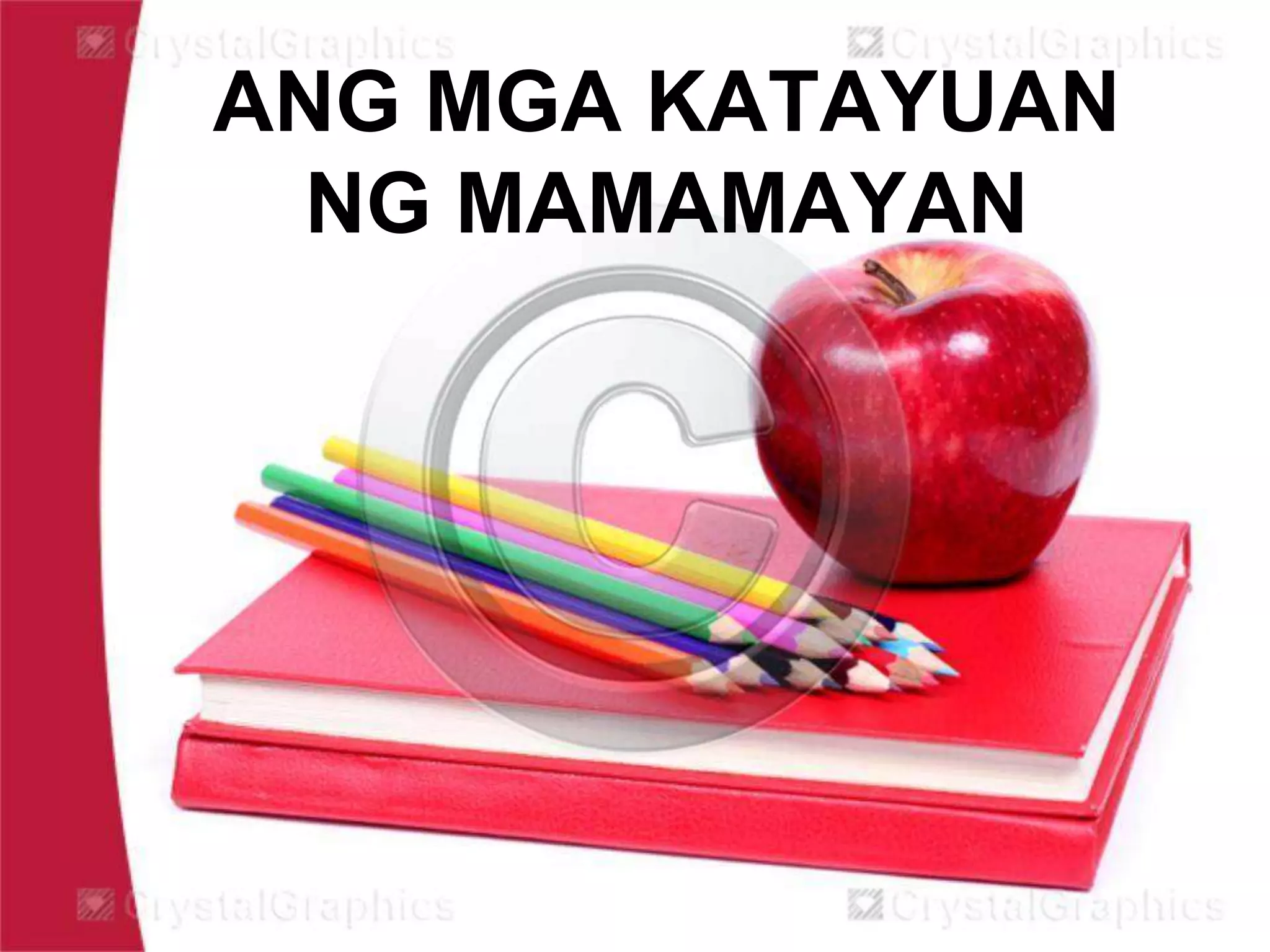 ang mga katayuan ng mamamayan noon. | PPTX