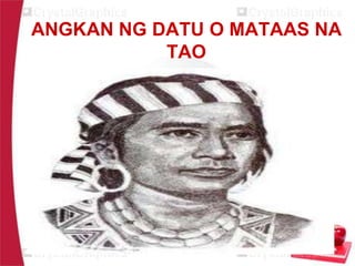 ang mga katayuan ng mamamayan noon. | PPTX