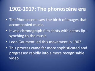 Brief History of Music video's | PPT