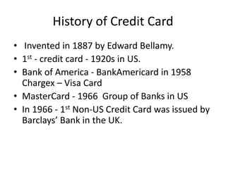 Credit Cards | PPTX