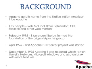 Apache | PPTX | Programming Languages | Computing