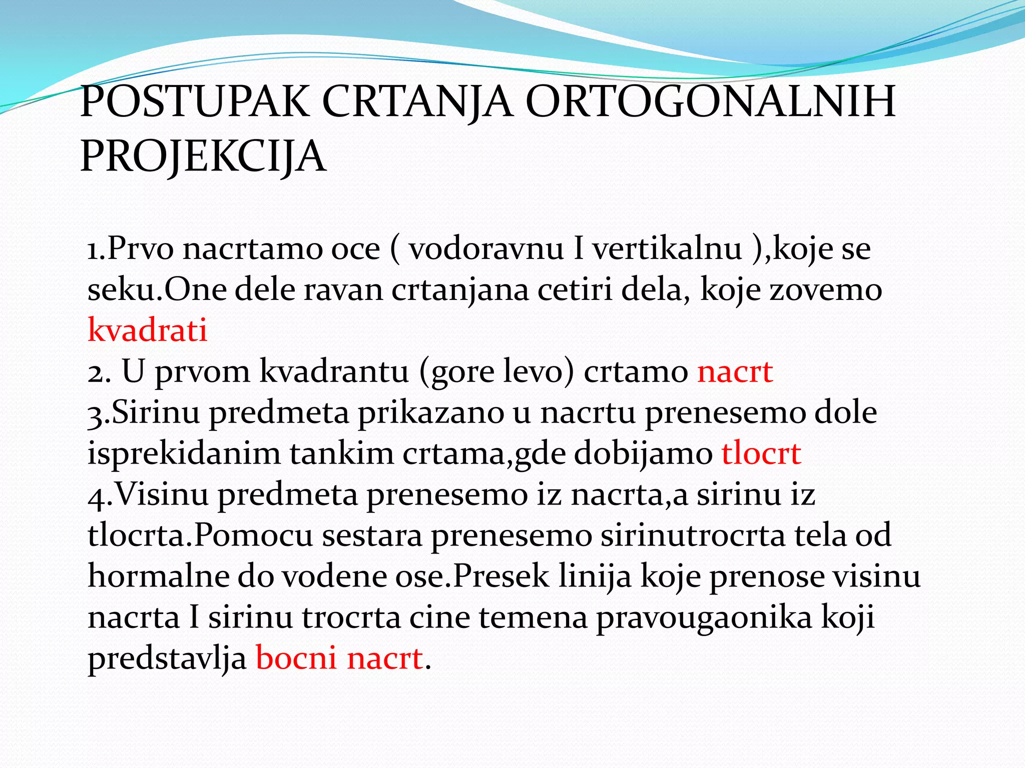 Ortogonalna Projekcija | PPTX
