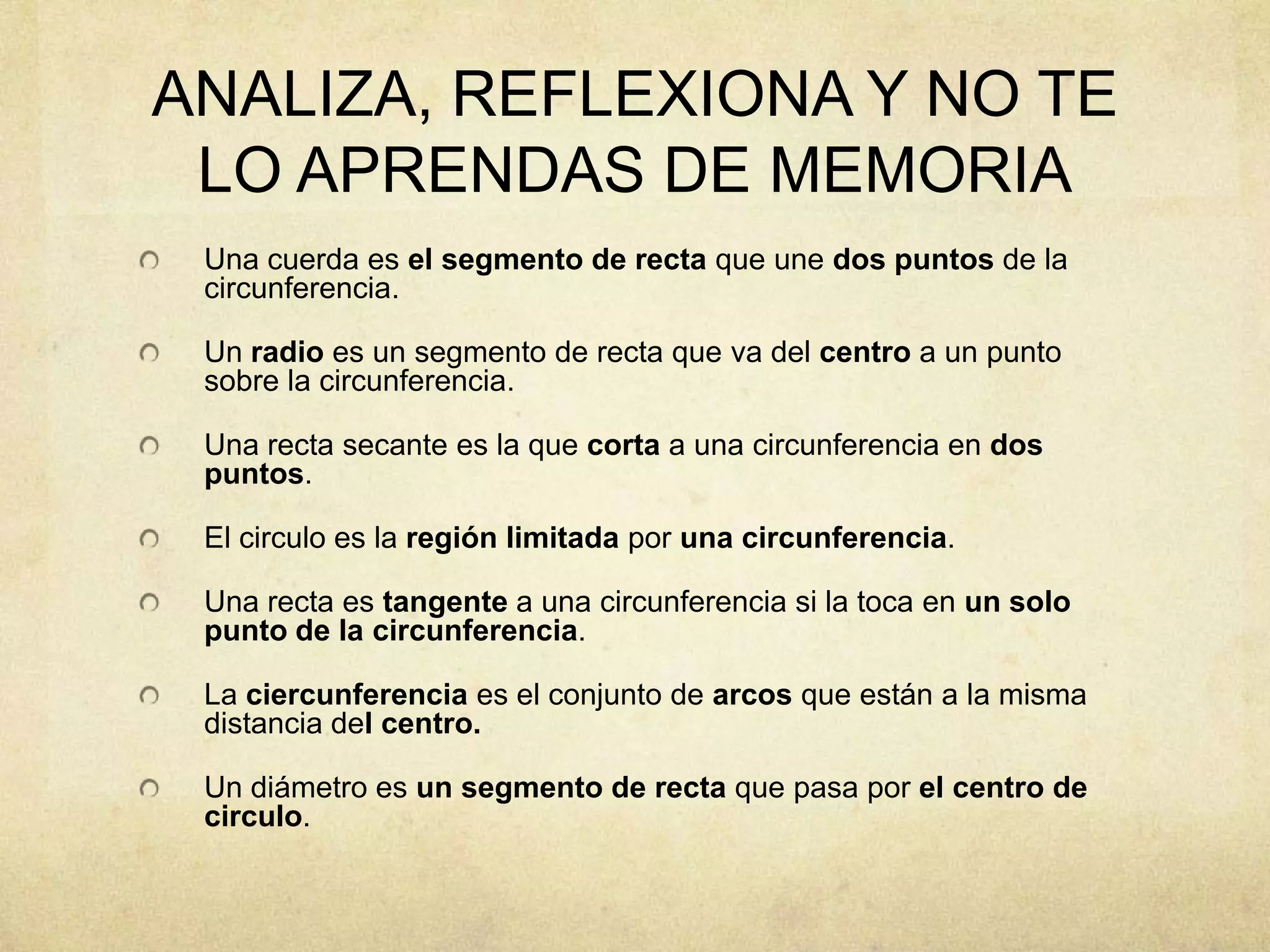 LINEAS DEL CIRCULO | PPT